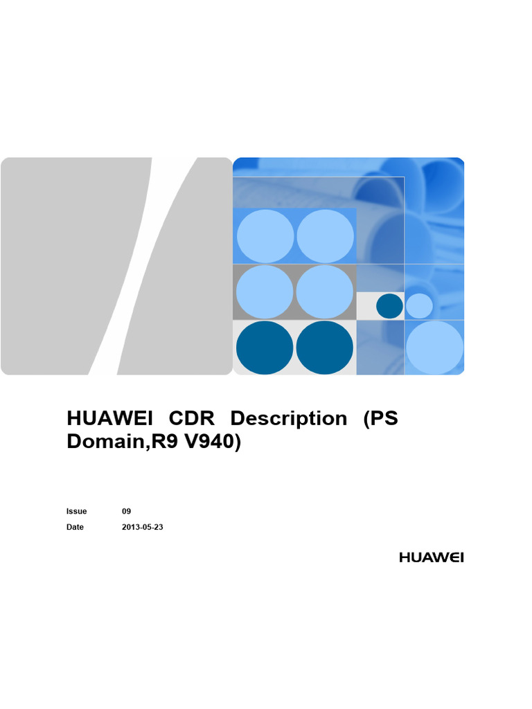 HUAWEI CDR Description (PS Domain, R9 V940) 1 | PDF ...