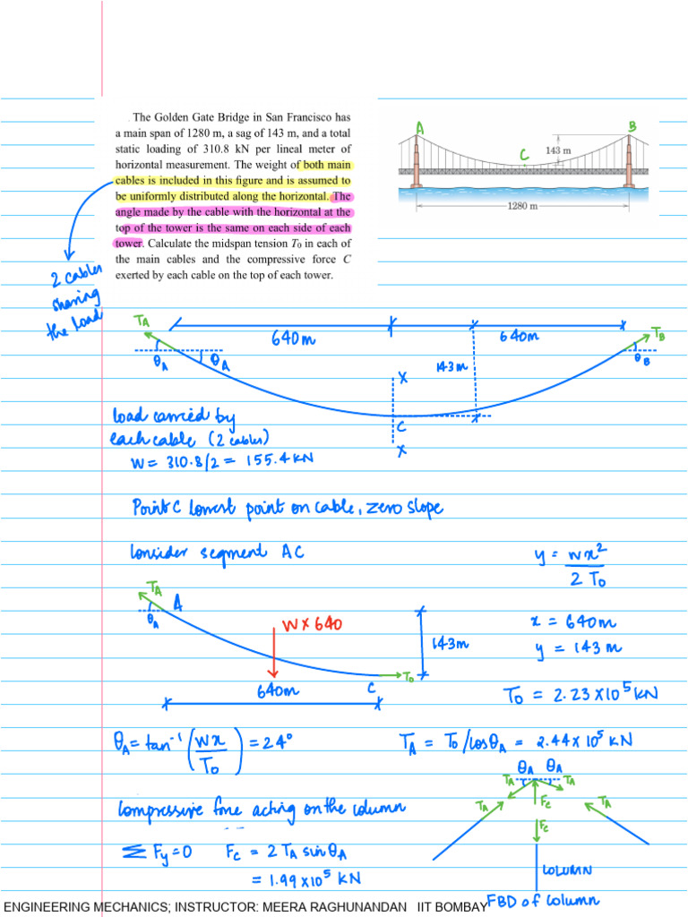 Cables - Booklet Problem 36 | PDF