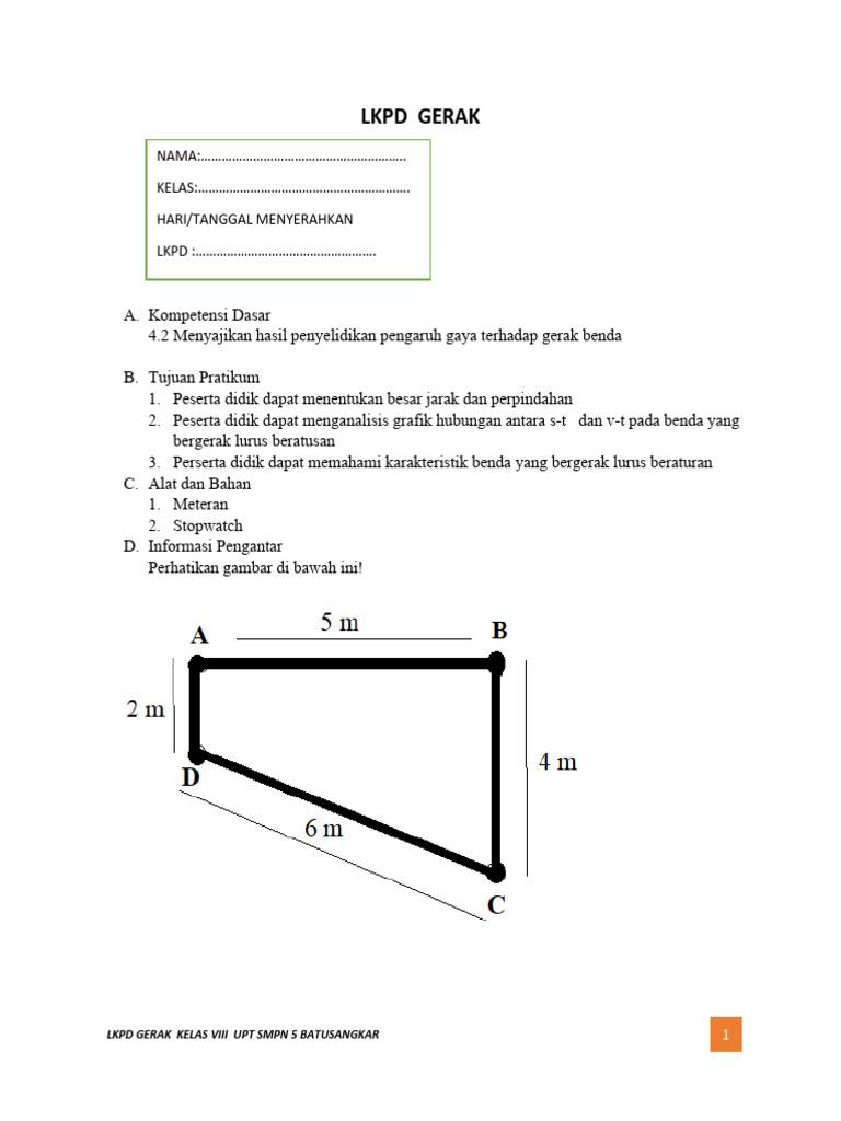 LKPD GERAK | PDF