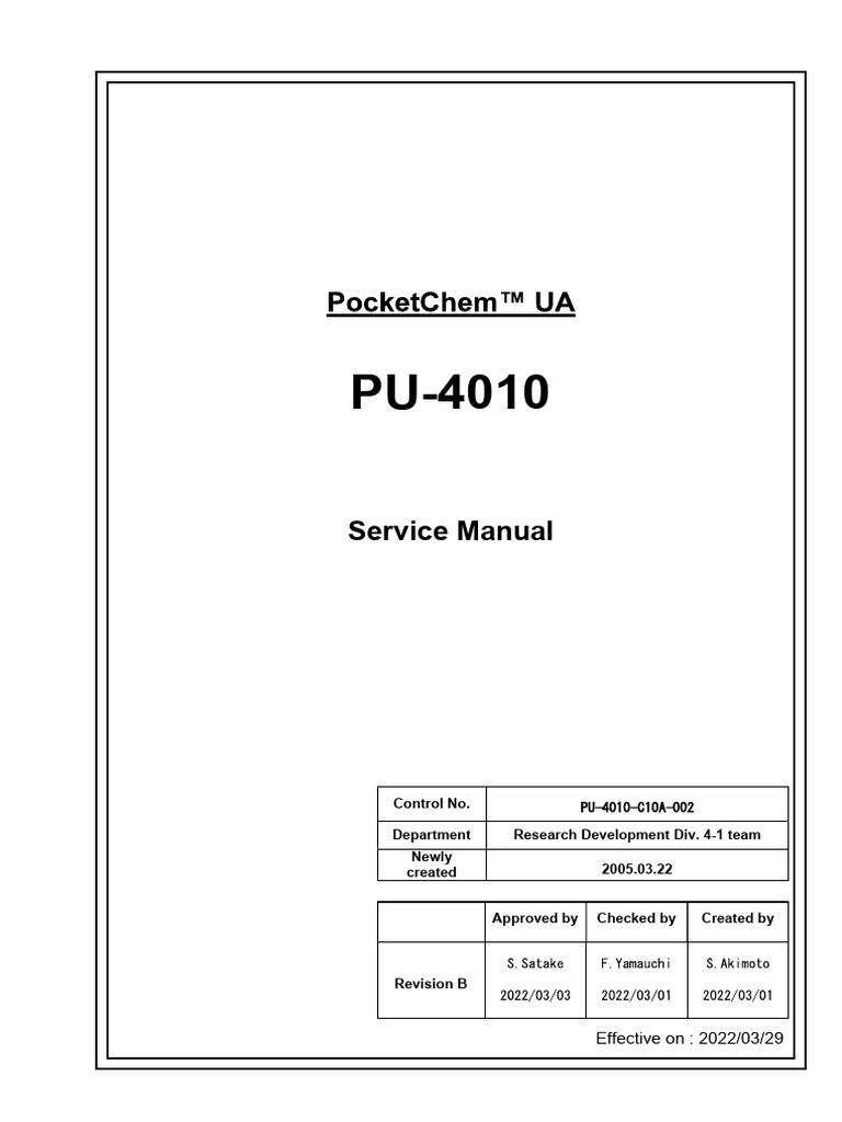 PU-4010 ServiceManual RevB | PDF | Printed Circuit Board | Printer ...