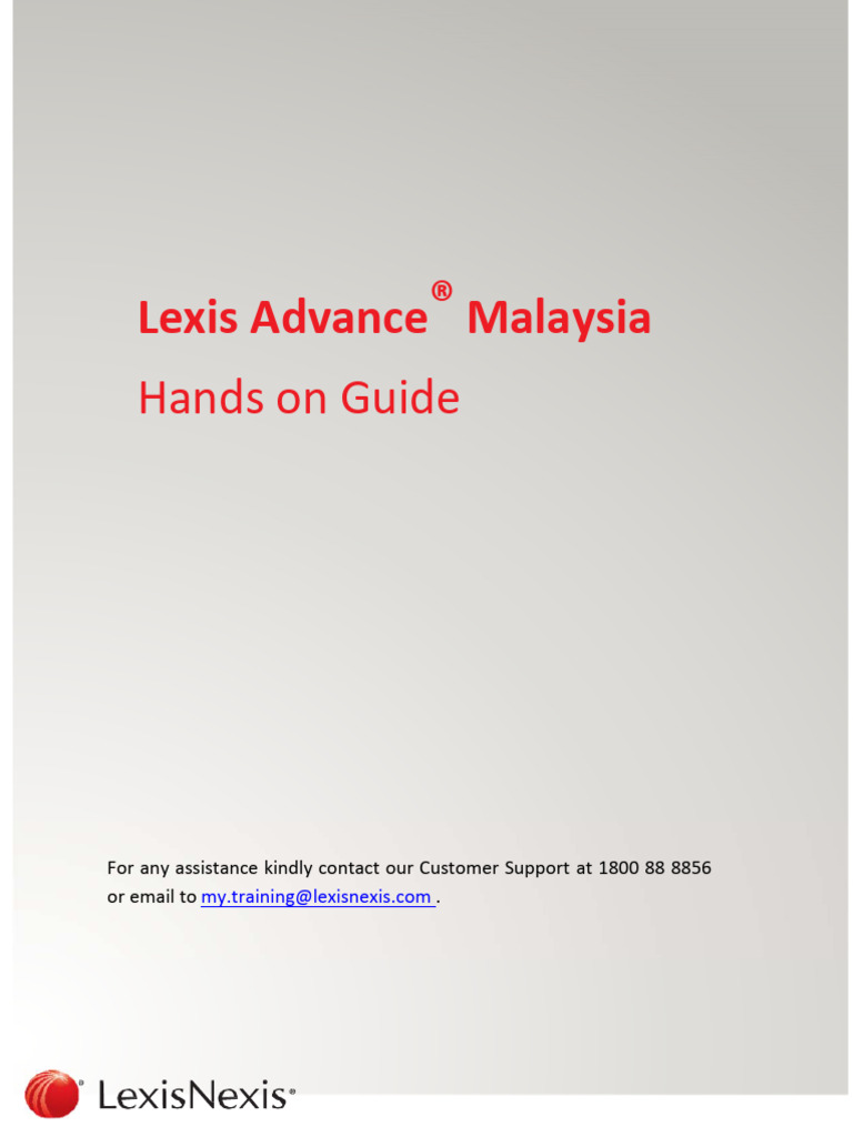 Lexis Advance Hand's On - All Comm | PDF | Hyperlink | Lexis Nexis