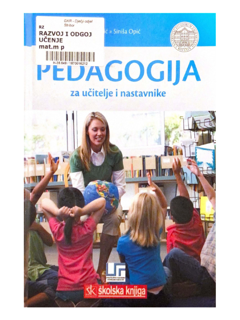 Matijevic Bilic Opic 2016 Pedagogija Za Ucitelje I Nastavnike | PDF