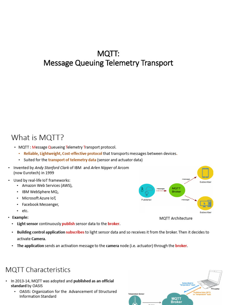 MQTT | PDF | Computing | Information Technology