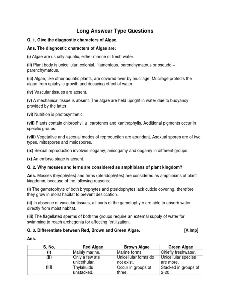 Chapter 3 Long Biology | Download Free PDF | Spore | Plants