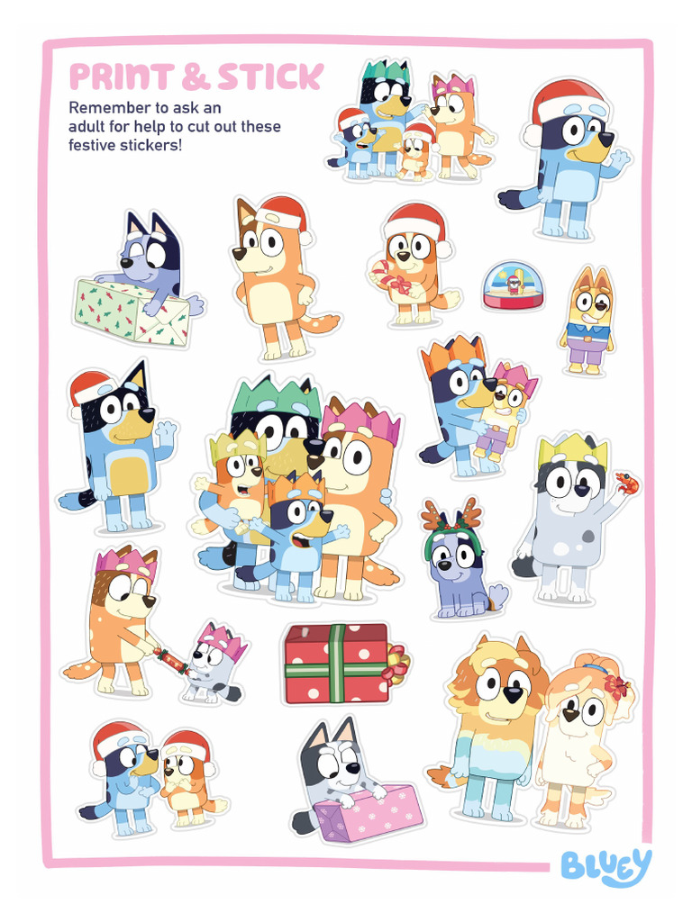 Bluey Stickers | PDF