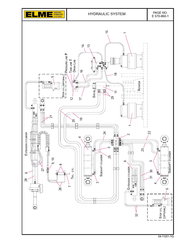 Hydraulic System 817-18523 | PDF | Manufactured Goods | Gas Technologies