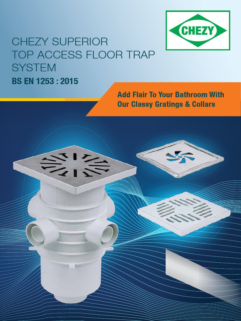Chezy Floor Trap Catalogue | PDF | Water