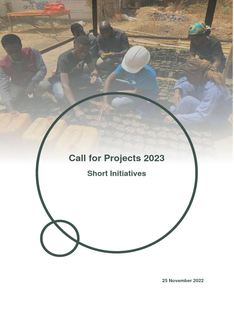 Call for Short Initiatives Projects 2023 | PDF | Sustainability | Expense