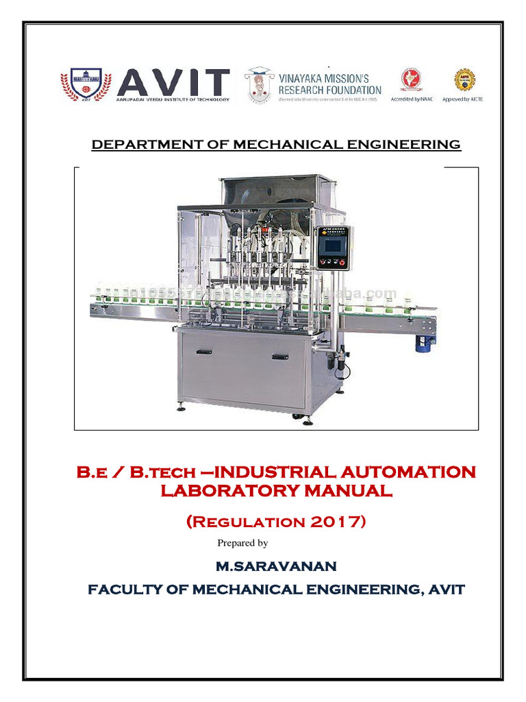 Lab Manual | PDF | Programmable Logic Controller | Actuator