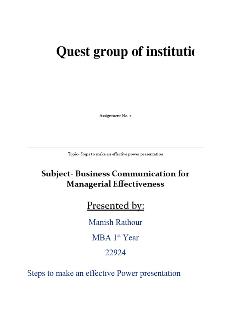 Assignment_2_BCME updated | PDF | Microsoft Power Point