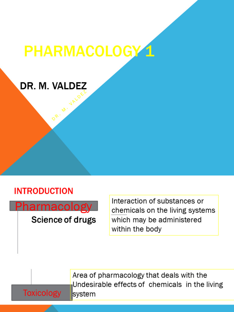 Introduction To Pharmacology | PDF | Receptor (Biochemistry) | Cell ...