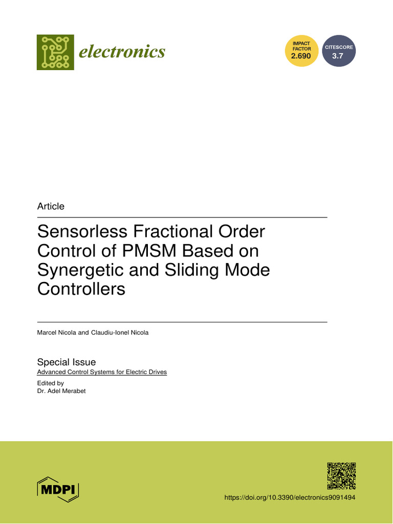 electronics-09-01494-with-cover | PDF | Digital Signal Processor | Control Theory