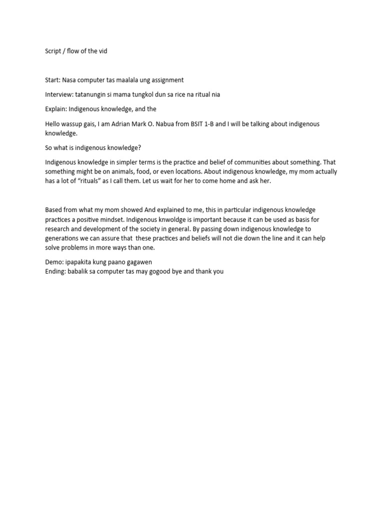 Script | PDF | Wellness