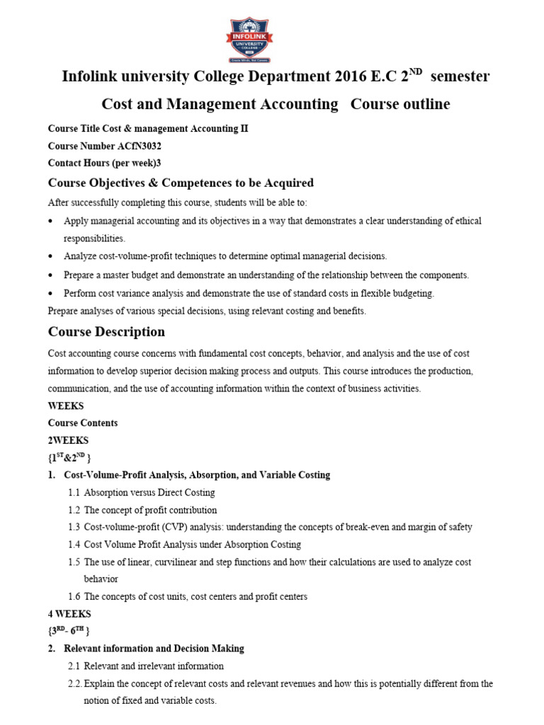 Cost and Management Accounting II | Download Free PDF | Marketing ...