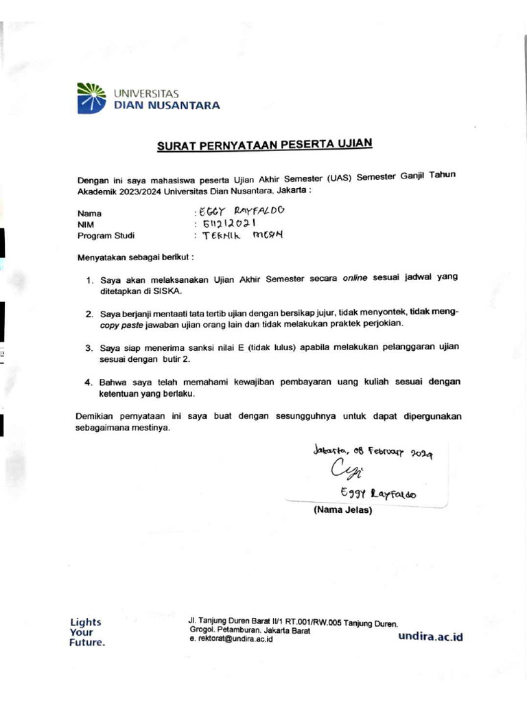 UAS Proses Produksi Manufaktur (Eggy Rayfaldo 511212021) - Compressed | PDF