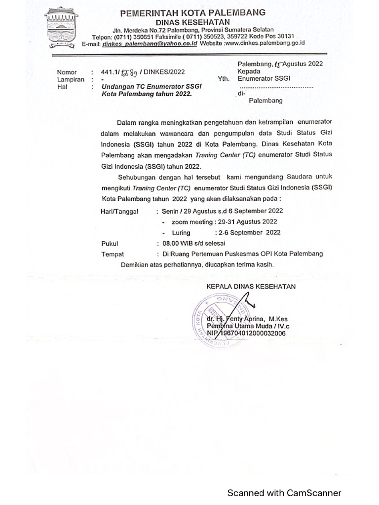 Undangan TC Enumerator | PDF