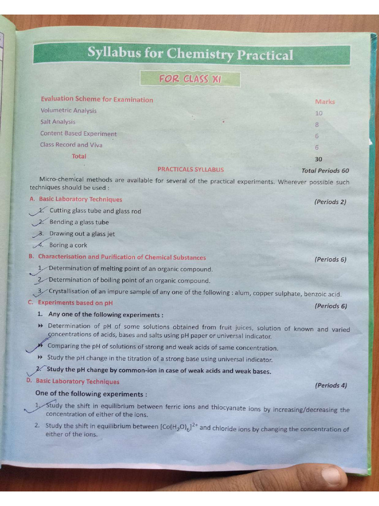 Chemistry Lab Manual | PDF