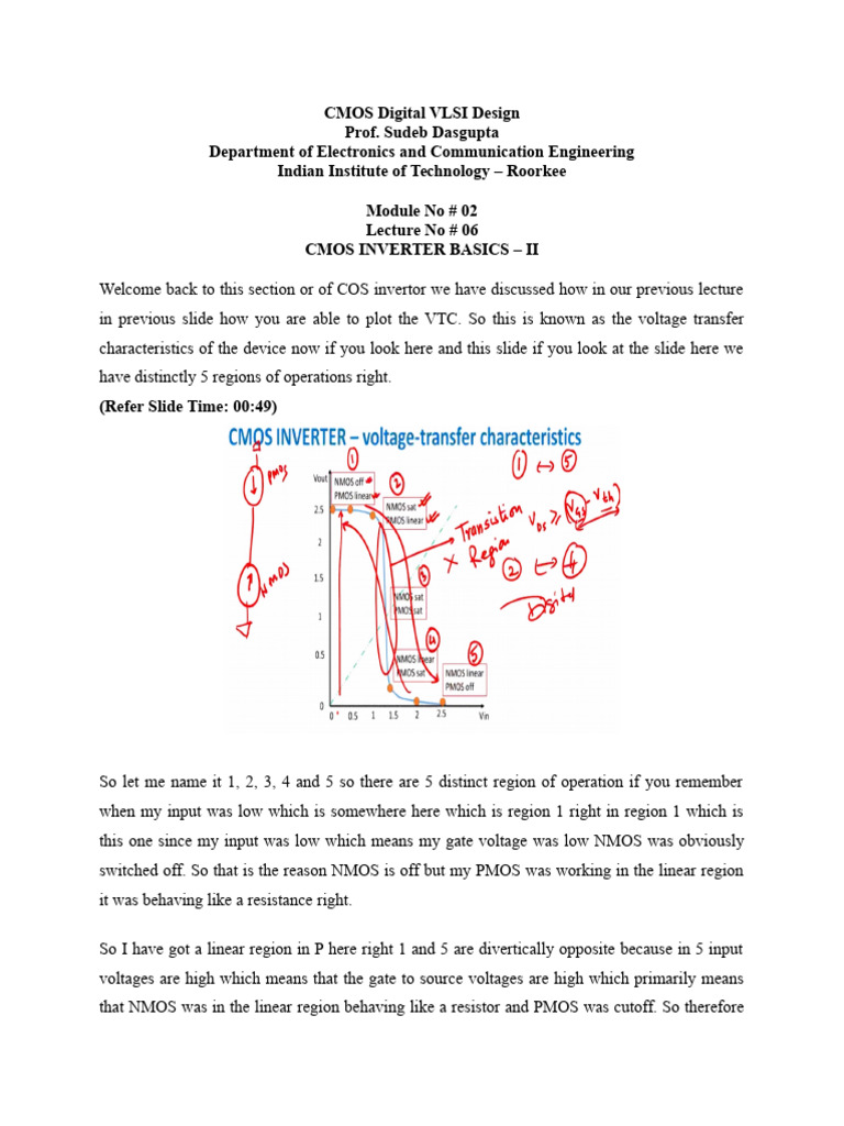 lec6 (1) | PDF | Mosfet | Cmos