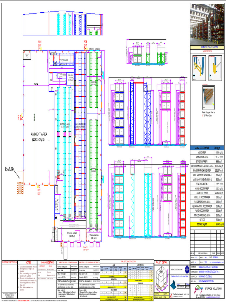 Layout - SPRS - WH-2 Global - Bhiwandi - SSG-2023-24-02-109-R07 | PDF