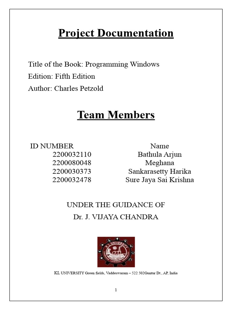 Project Documentation Od | PDF | Computer Programming | Microsoft Windows