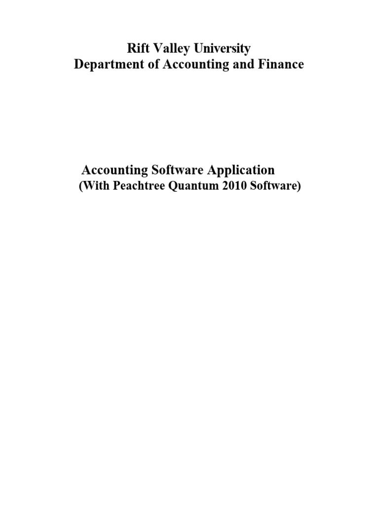 Accounting For Software Application Handout | PDF | Databases ...