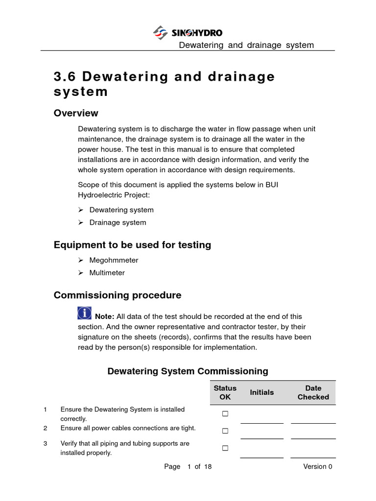 Dewatering and Drainage System Guide | PDF | Electrical Resistance And ...