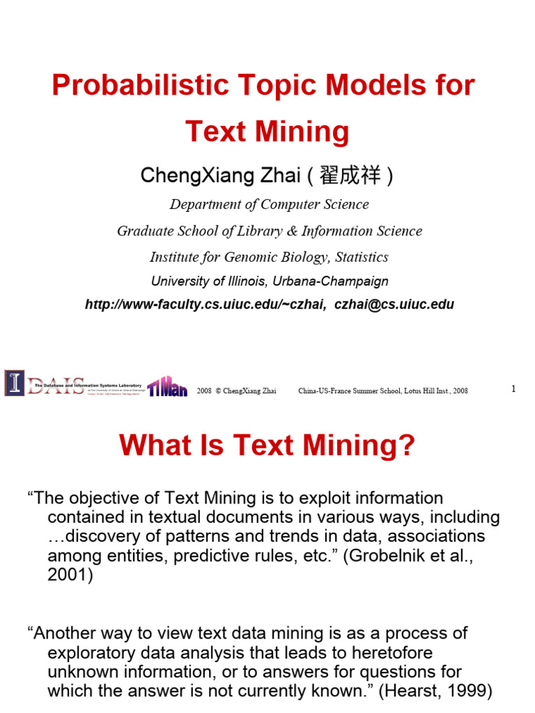 Probabilistic Topic Models | PDF | Information Science | Applied Mathematics