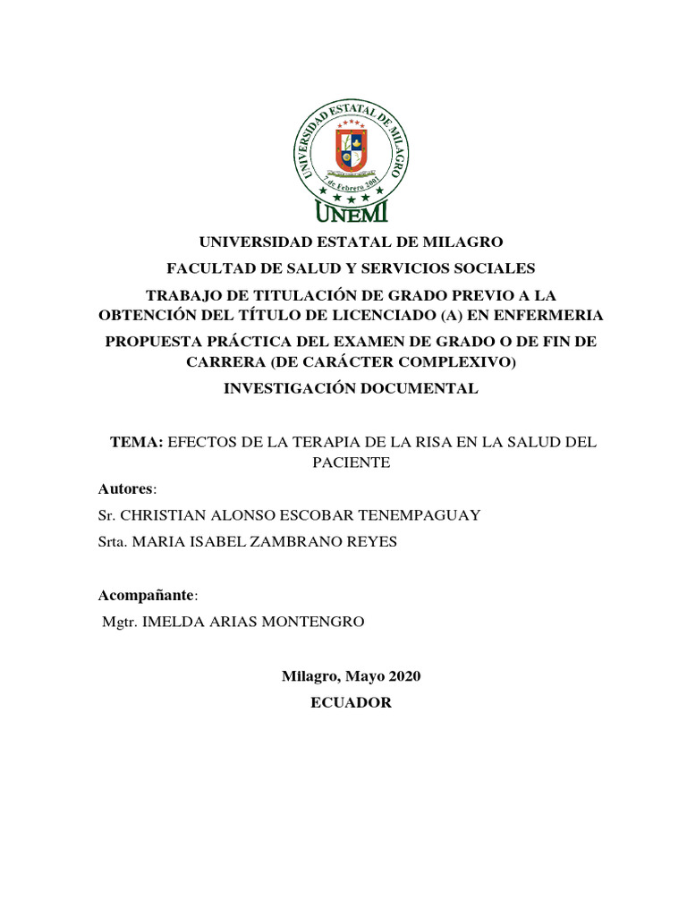 Terapia de La Risa | PDF | La risa | Las emociones