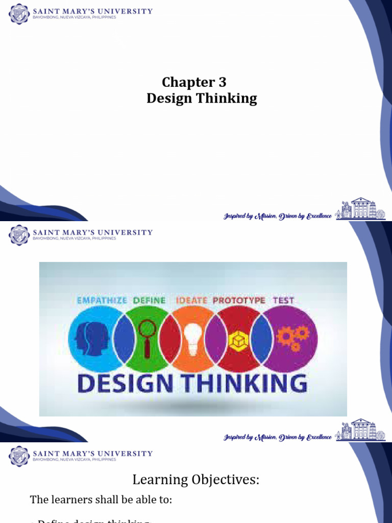 Chapter 3 Design Thinking 2024 2 | PDF | Design Thinking | Entrepreneurship