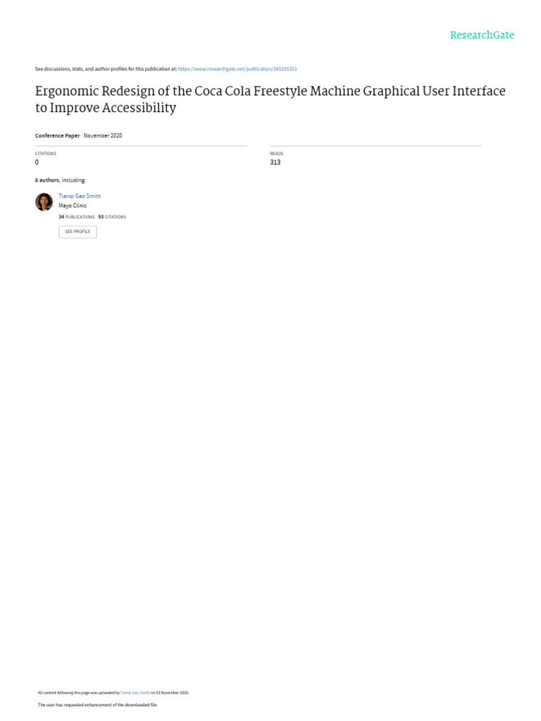 Ergonomic Redesign of The Coca Cola Freestyle Machine Graphical User ...