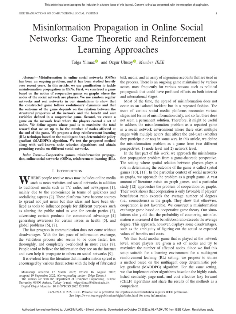 Ieee TCSS | PDF | Computers | Technology & Engineering