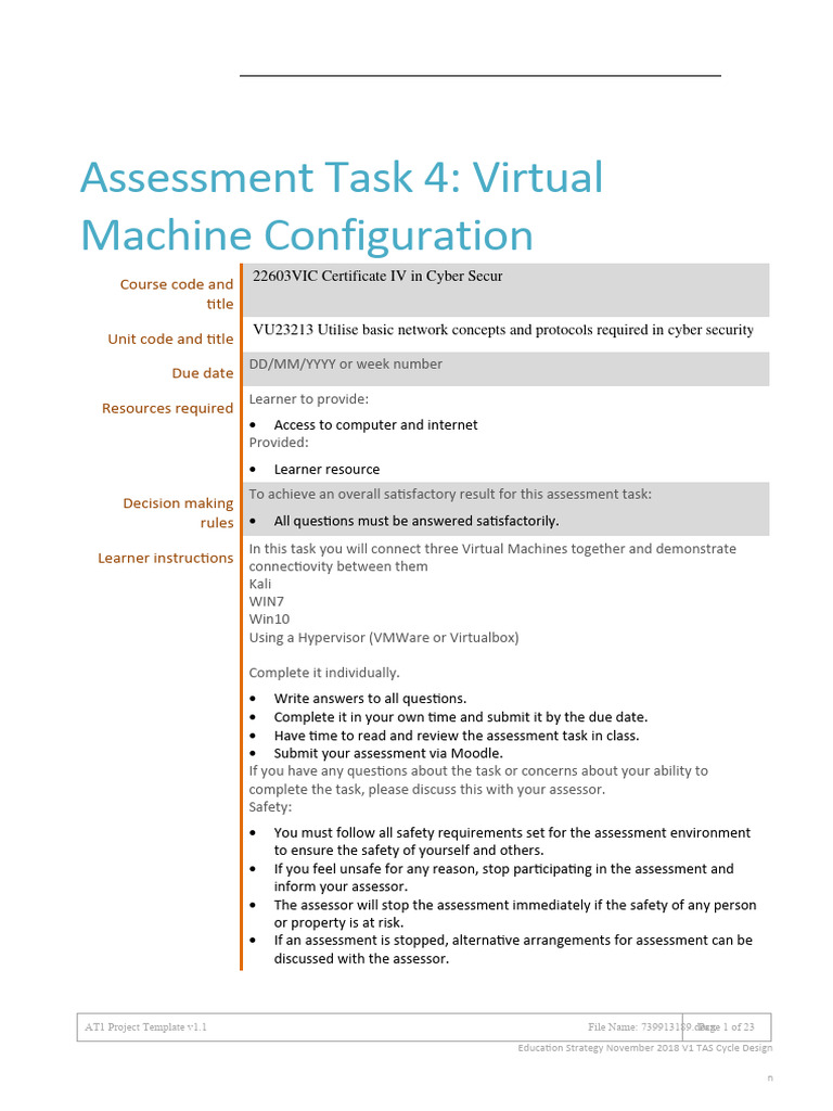 Virtual Machine Setup Guide | PDF | Virtual Machine | Virtualization