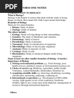 s1 Biology Notes | PDF | Tissue (Biology) | Microscope