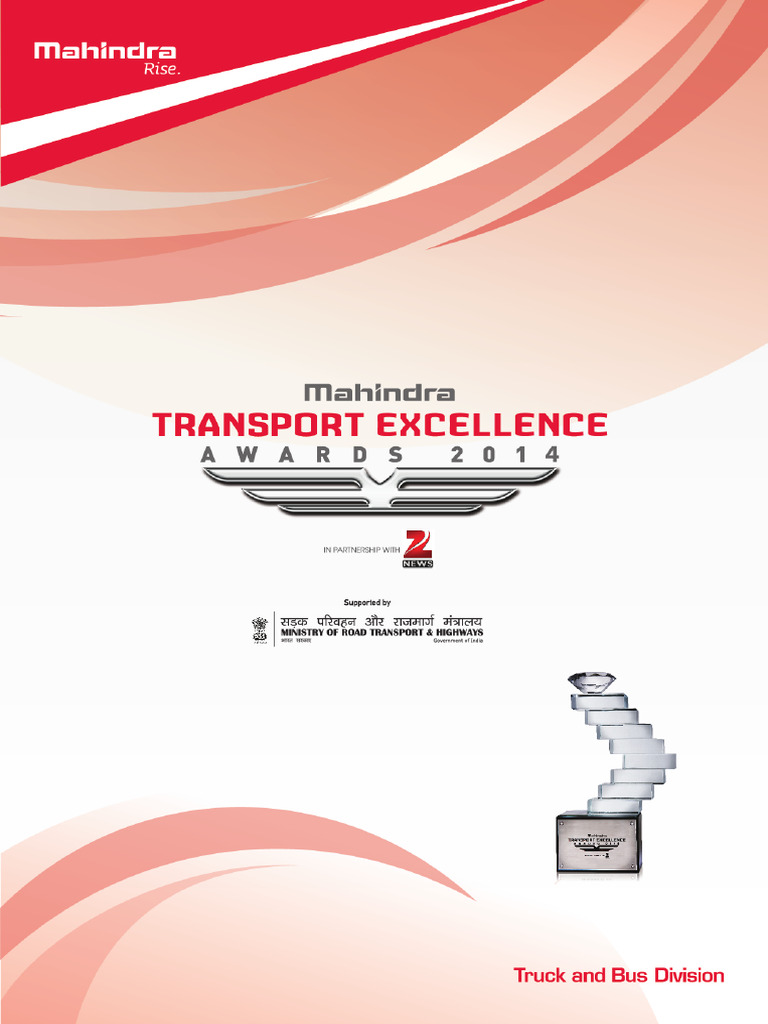 Mahindra Transport Excellence Awards 2014 | PDF