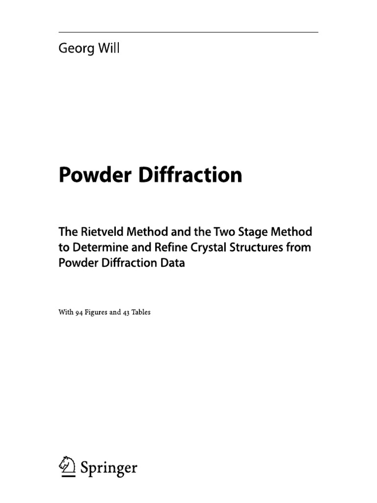 Analysis of Powder Diffraction Patterns | PDF
