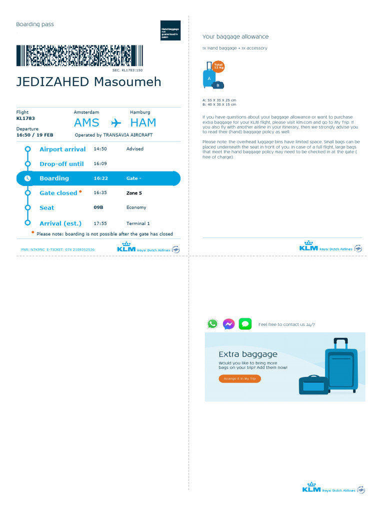 Boarding Pass | PDF | Baggage | Transport