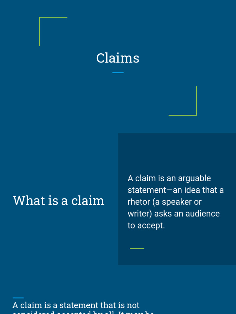 Understanding Types of Claims in Arguments | PDF | Career & Growth