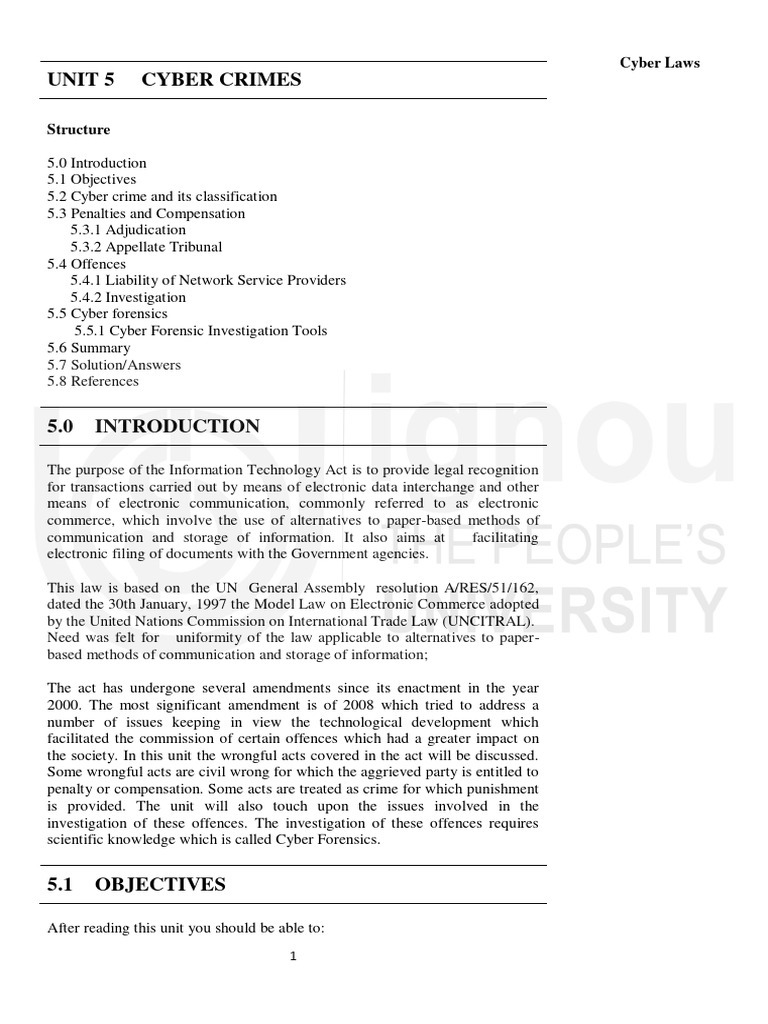 Unit 5 | PDF | Computer Forensics | Cybercrime