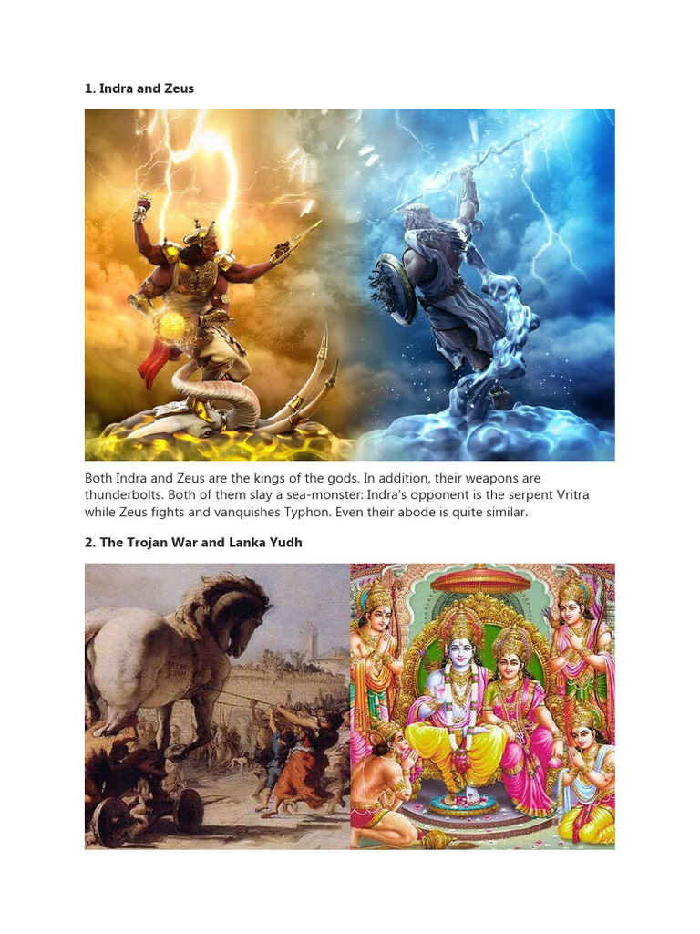 Hindu Greek Gods Species | PDF | Devi | Twelve Olympians