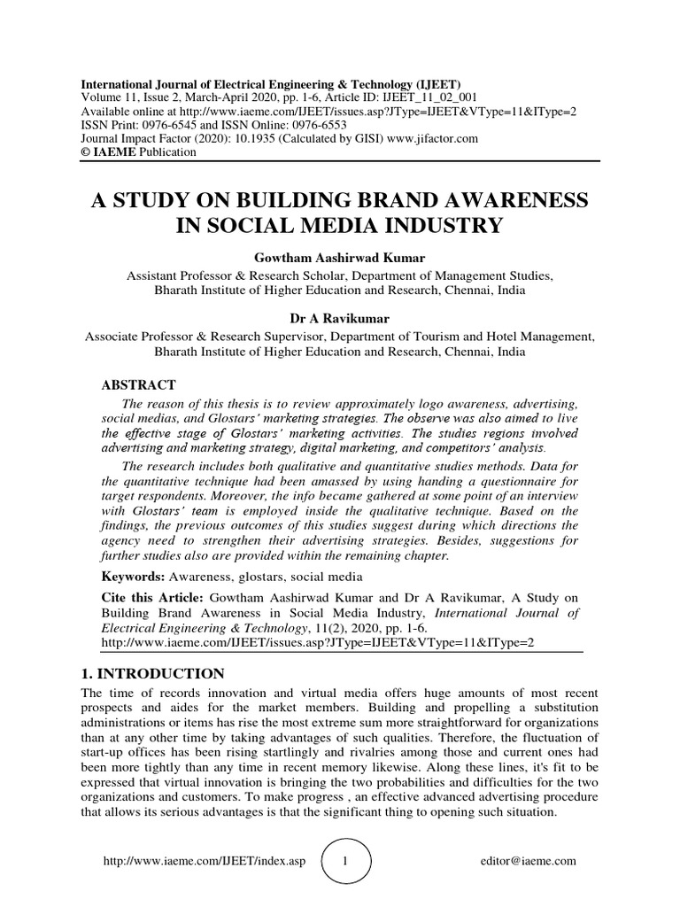 Building Brand Awareness in Social Media | PDF | Advertising | Brand