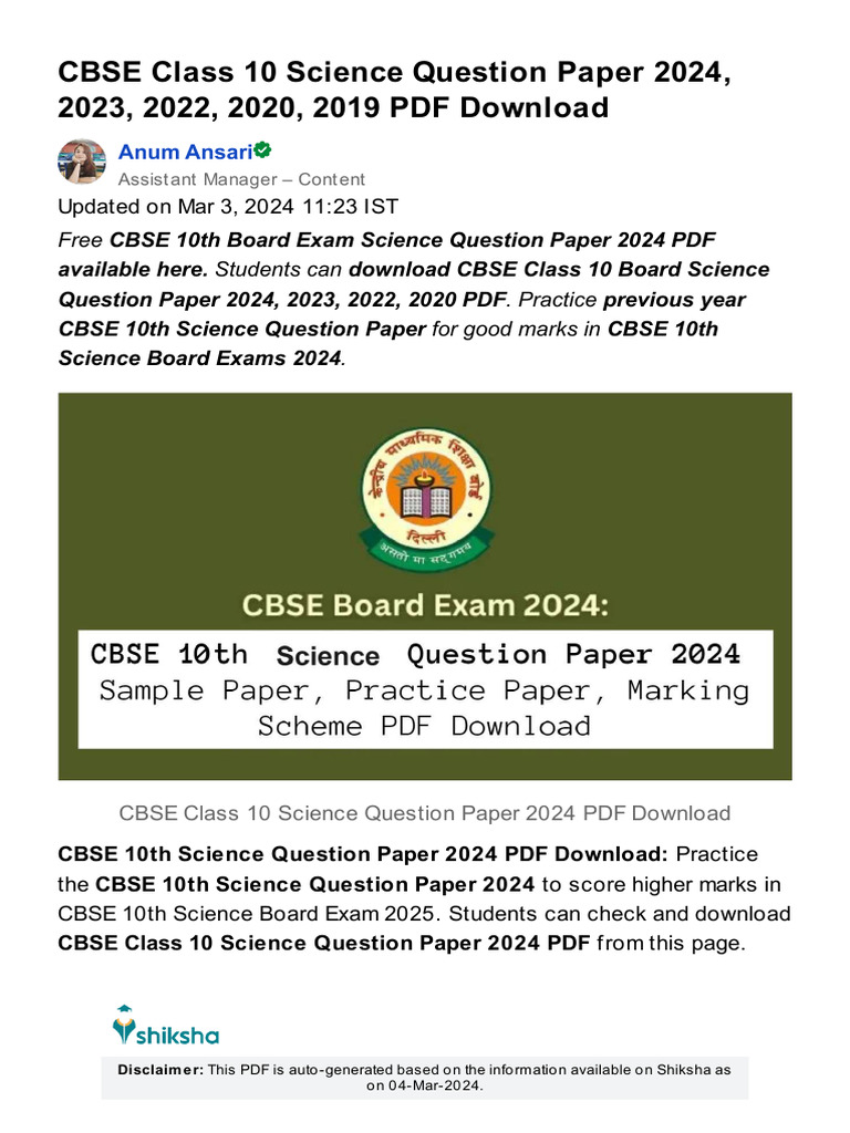 10 STD Passing Package | Download Free PDF | Educational Institutions ...