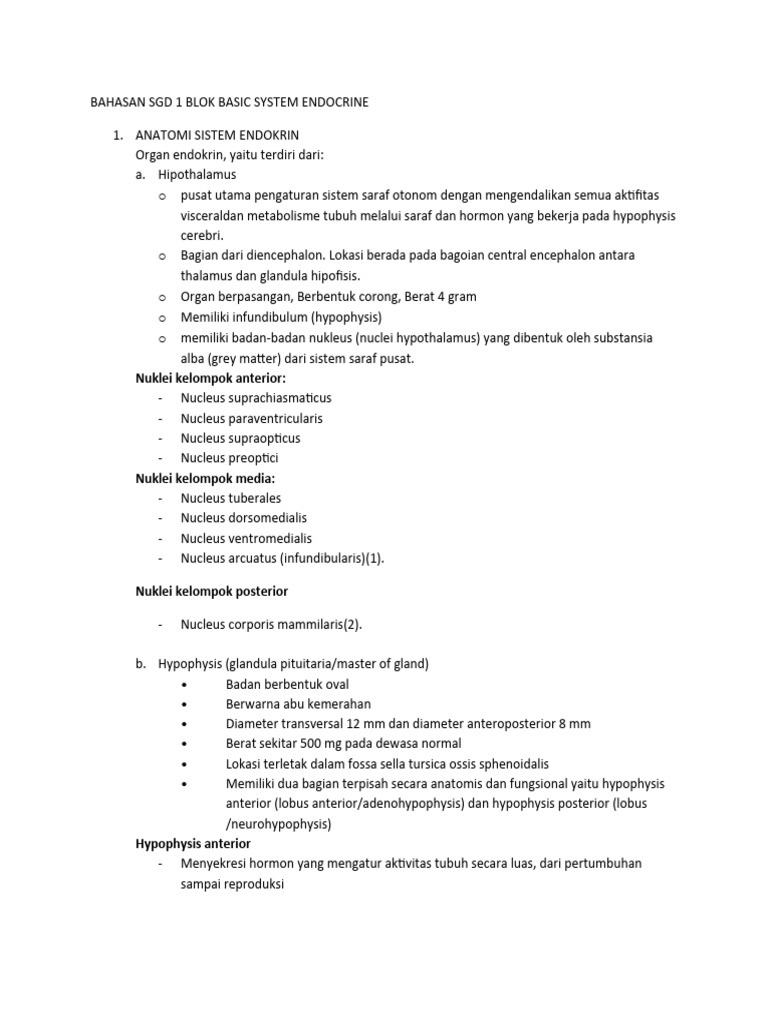 Basic Endocrine | PDF