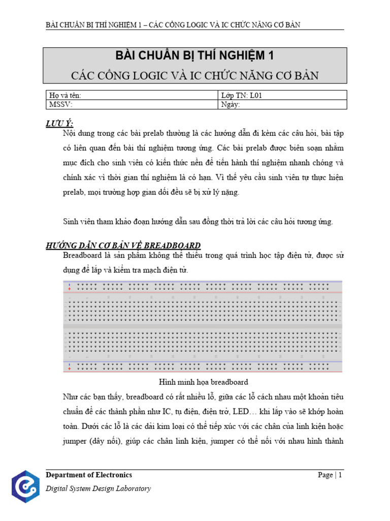 Prelab1 Ee1010 (Da Soan) | PDF