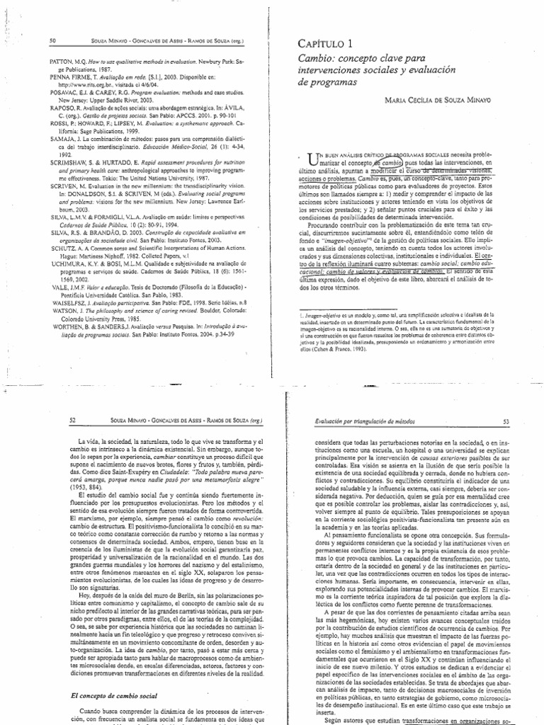 De Souza Minayo - Cambio | PDF