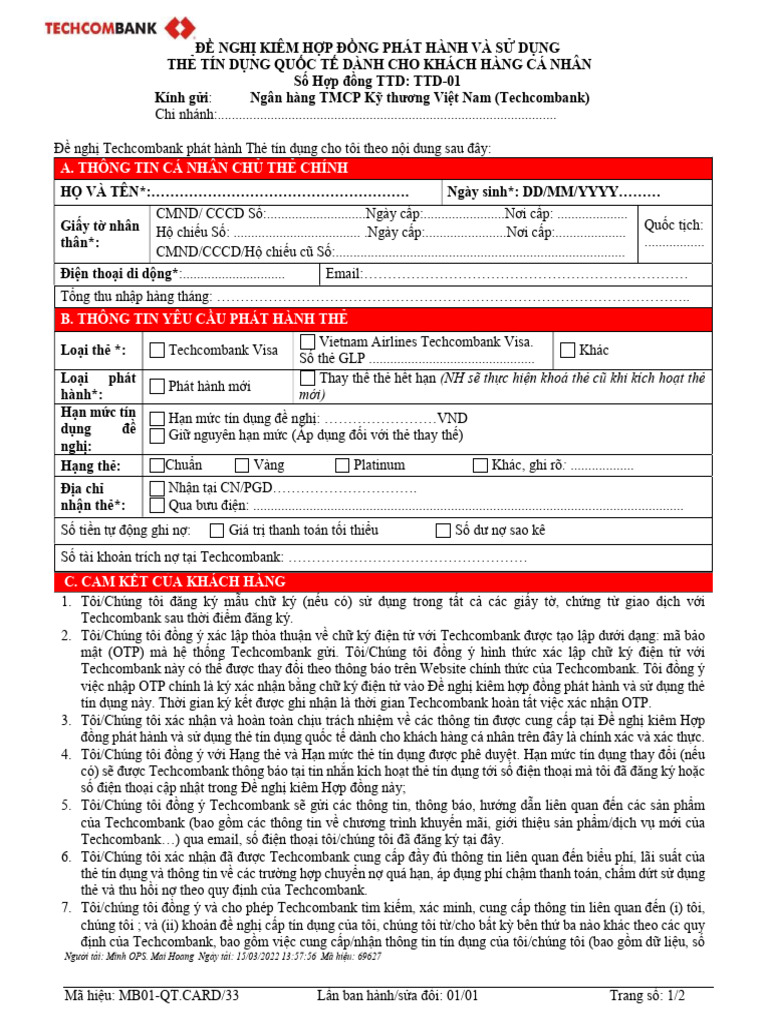 De Nghi Kiem Hop Dong Phat Hanh Va Su Dung The Tin Dung Quoc Te Cho KHCN KH Hien Huu Tuysx PDF ...