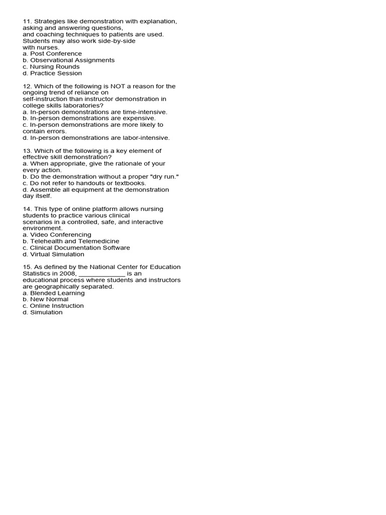 Nursing Practicum Clinical Teaching Part 4 | PDF