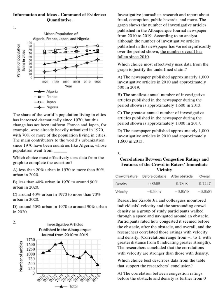 Quantitative Evidence Practice | PDF | Seawater | Ecosystem