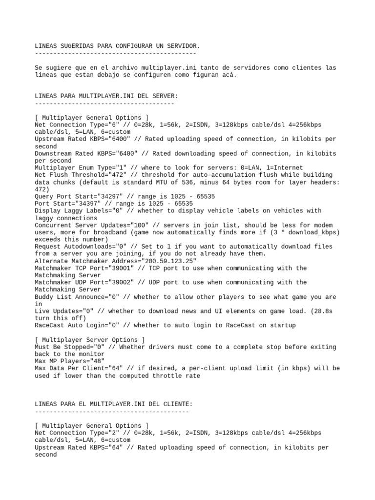 Sugerencias Multiplayer TC v3 | PDF | Digital Subscriber Line | Transmission Control Protocol