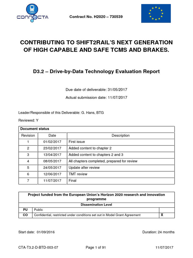 CTA WEB D CAF 005 01 D3.2 Drive by Data Technology Evaluation Report | PDF | Computer Network ...