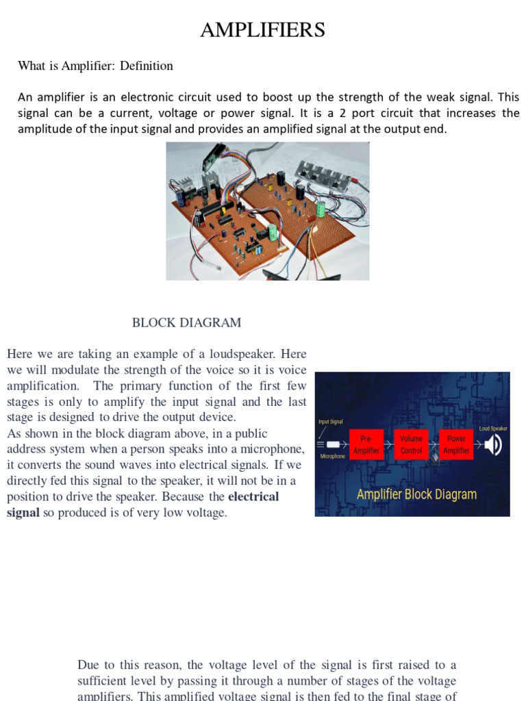 AMPLIFIERS | PDF | Amplifier | Electromagnetism
